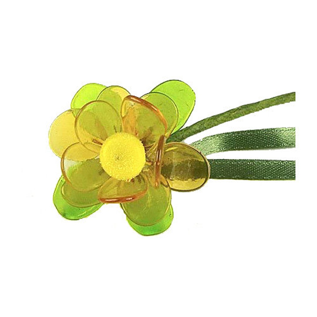 Murano Glass Amber Posey Flower - Etsy