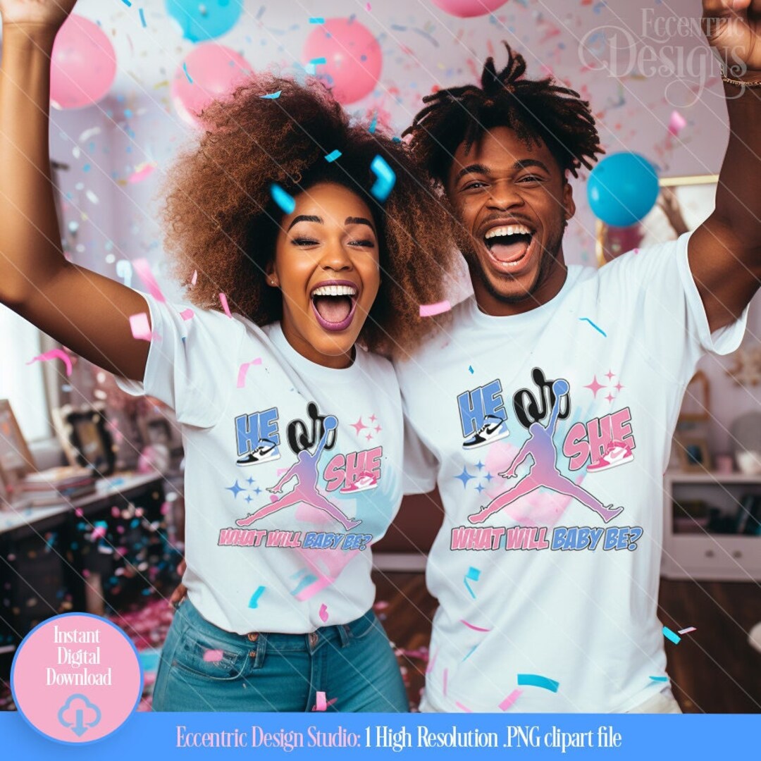 Gender Reveal Iron on Transfer Tshirt | Shirt | PNG | Sticker | Clipart ...