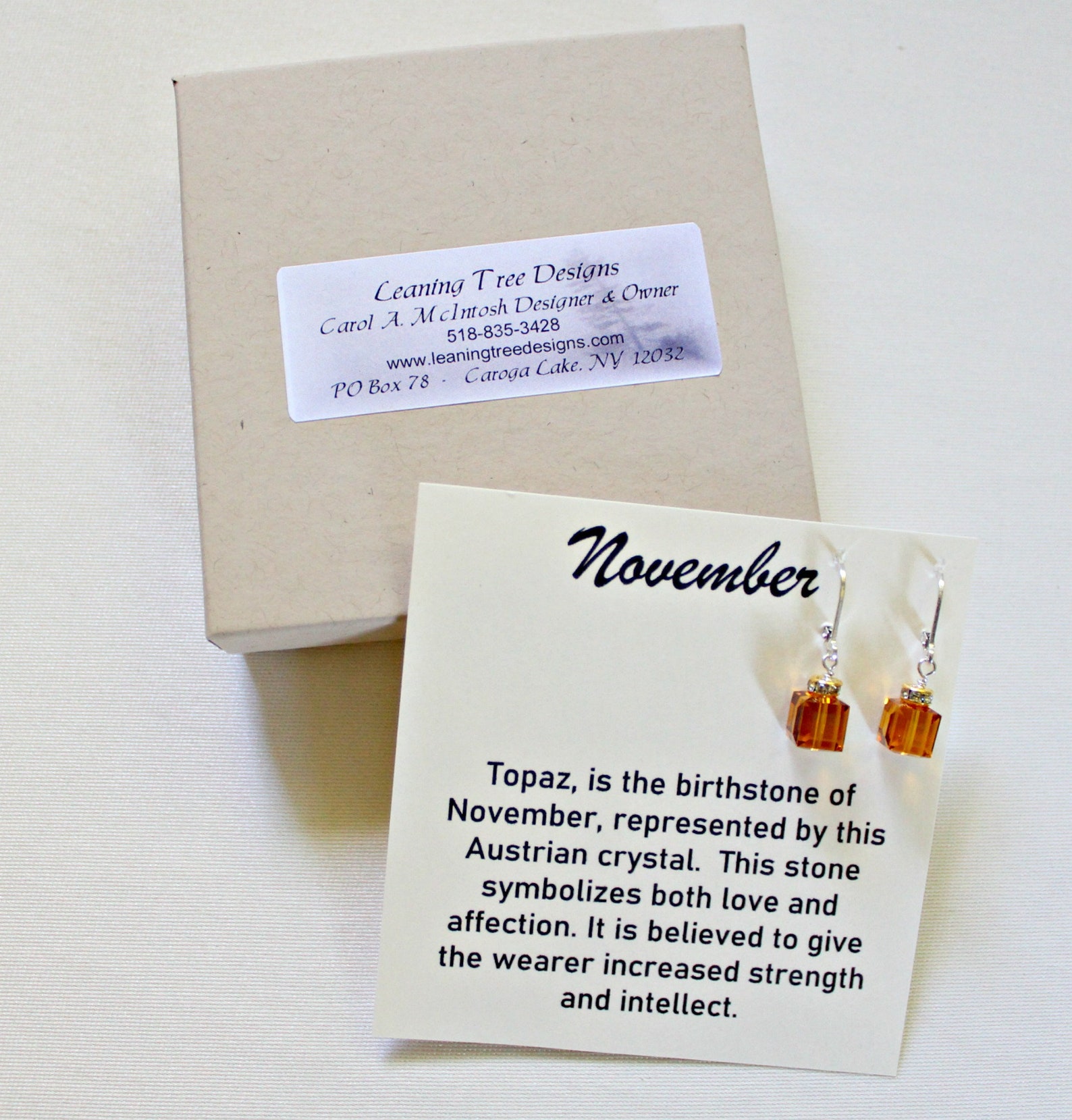 November Birthstone Earring Topaz Jewelry 50th Birthday Gift - Etsy