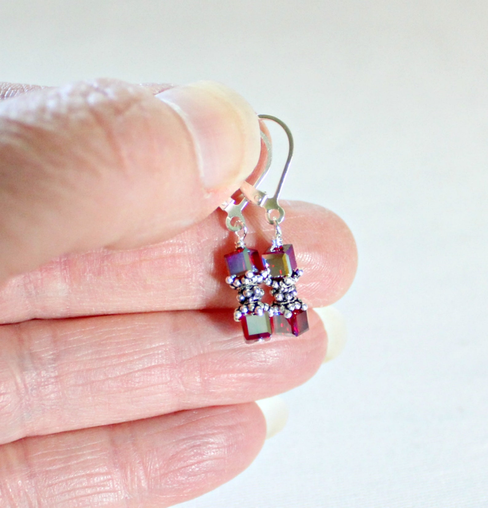 July Birthstone Jewelry Set July Gift Ruby Necklace | Etsy