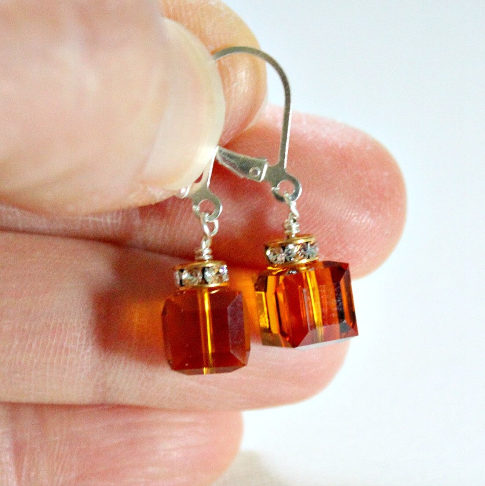 November Birthstone Earring Topaz Jewelry 50th Birthday Gift - Etsy