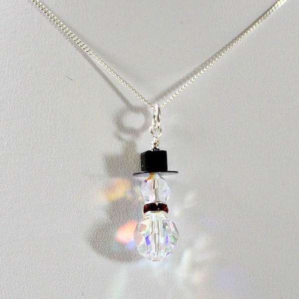 Snowman Necklace - Etsy