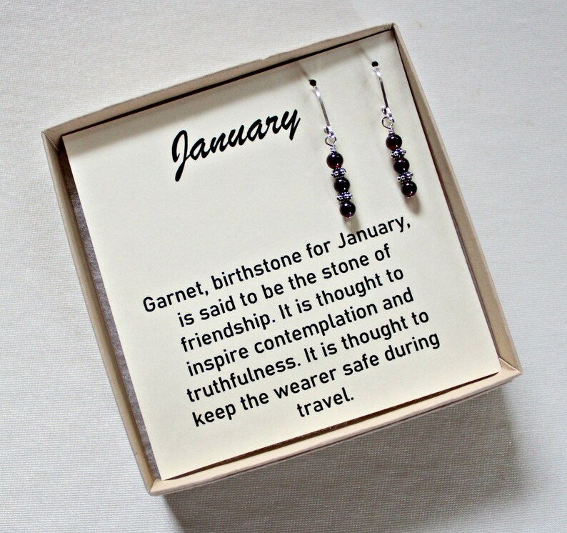 January Birthstone Set, Sweet 16 Gift for Daughter, Birthday Jewelry ...