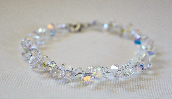 50th Birthday Bracelet Gift for Women Clear Crystal - Etsy