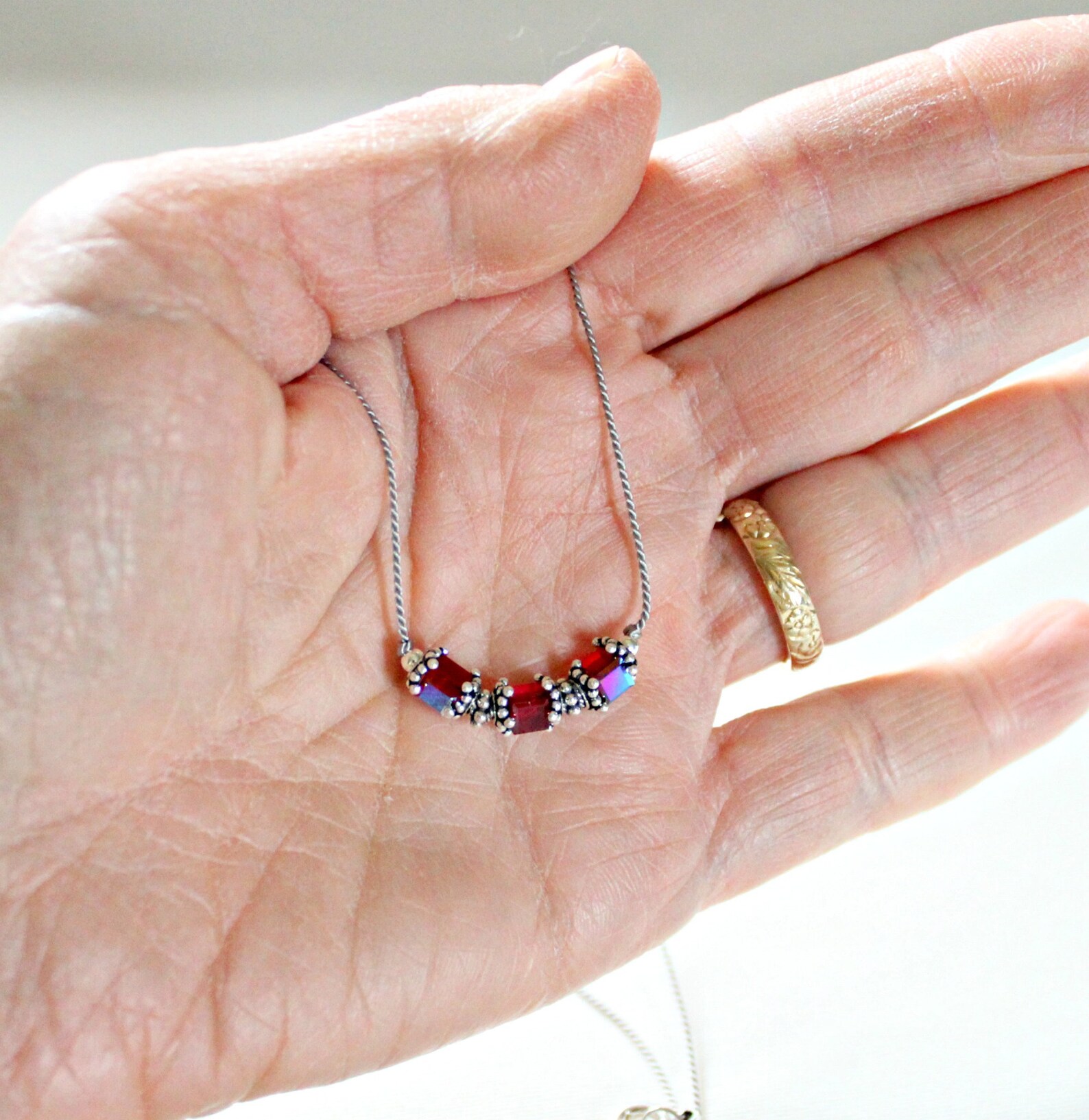 January Birthstone Set, Sweet 16 Gift for Daughter, Birthday Jewelry ...