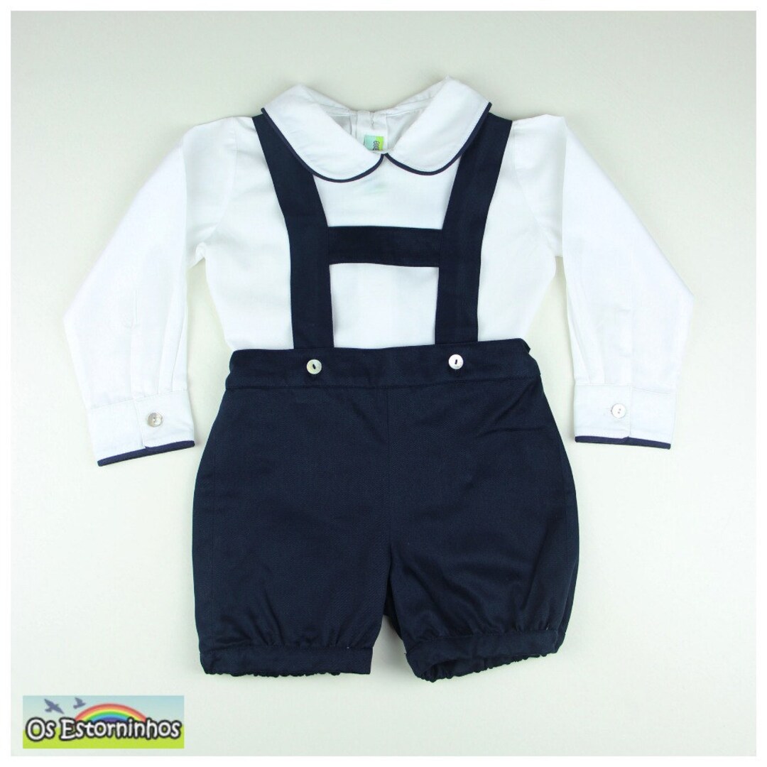 RESERVED Baby Boy Outfit Boy Long Sleeve Shirt and BEIGE Shorts Size 6 ...