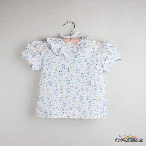 White Ruffle Blouse - Etsy