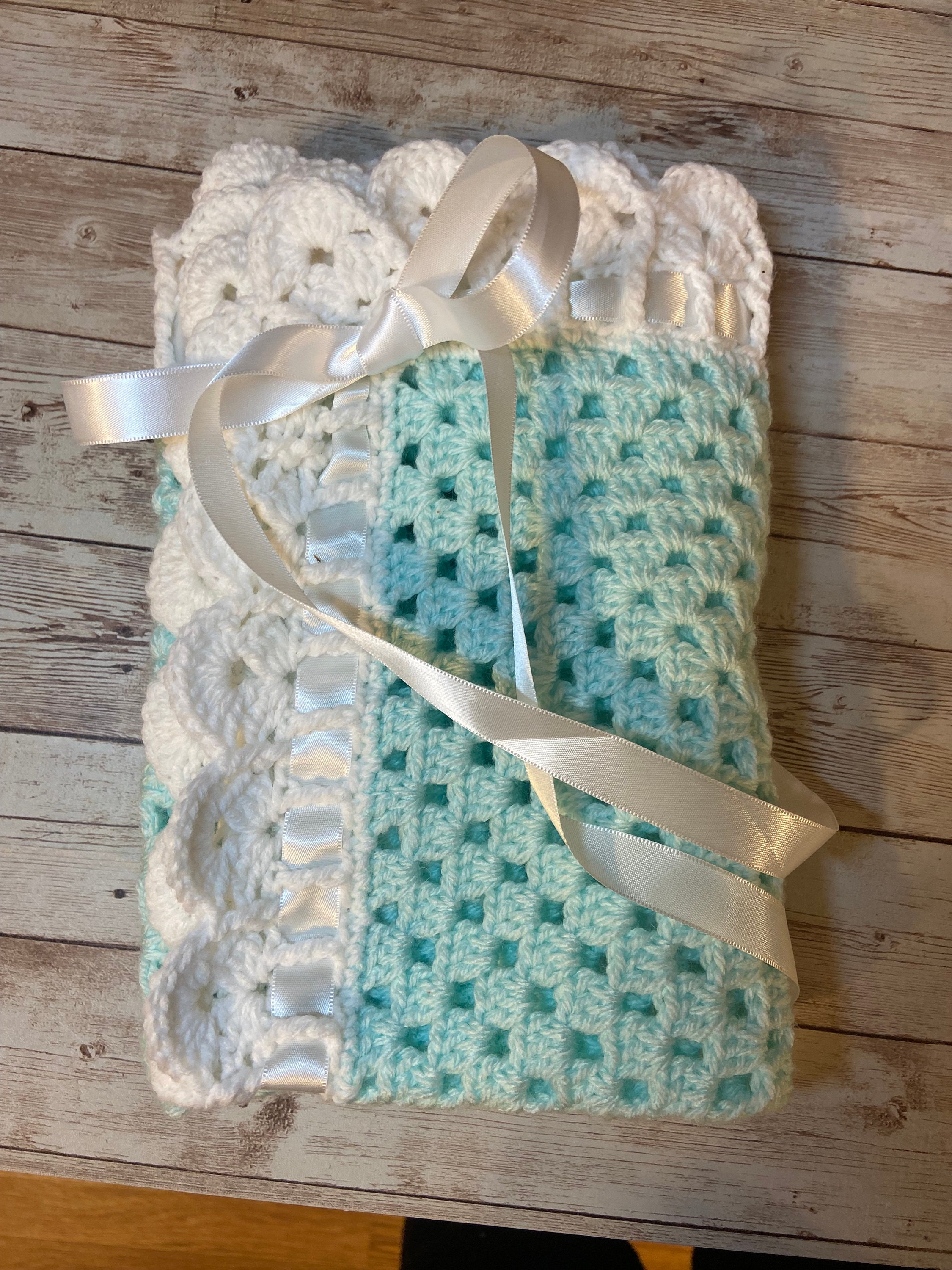 Handmade Crochet Doll Blanket - 18" Doll Blanket - Pink + Additional ...