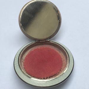 Vintage Compact - Enamel and Steel Round Compact Circa 1950's - Weights ...