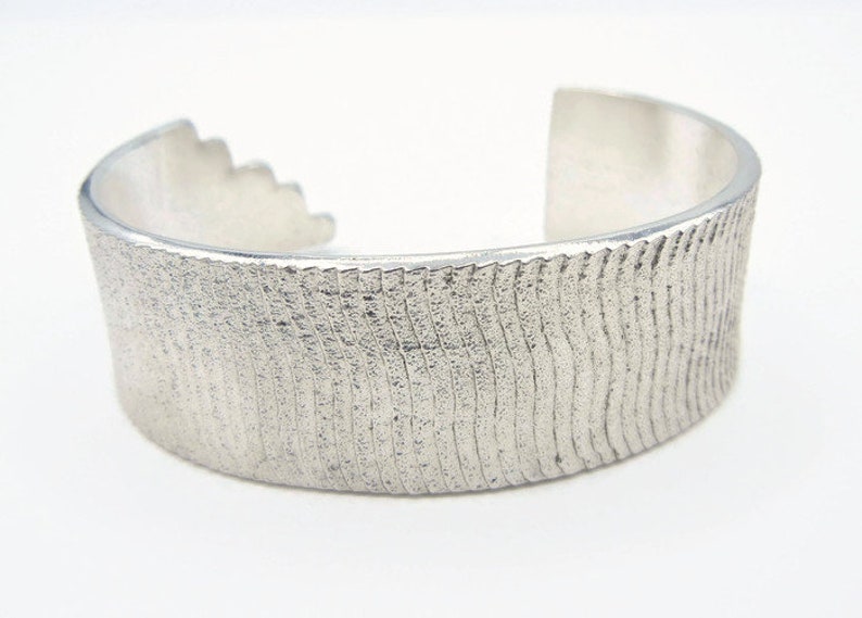 Sterling Silver Cuff Bracelet Wide Open Cuff Modernist - Etsy