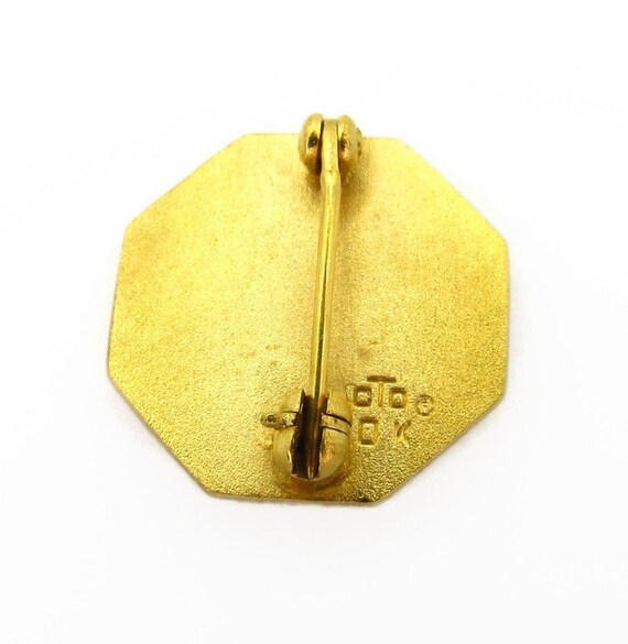 10K Yellow Gold Kaiser Together We Build Pin - 10 Yea… - Gem