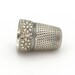 Antique Sterling Silver Floral Thimble Size 10 Georgian Sewing Thimble ...