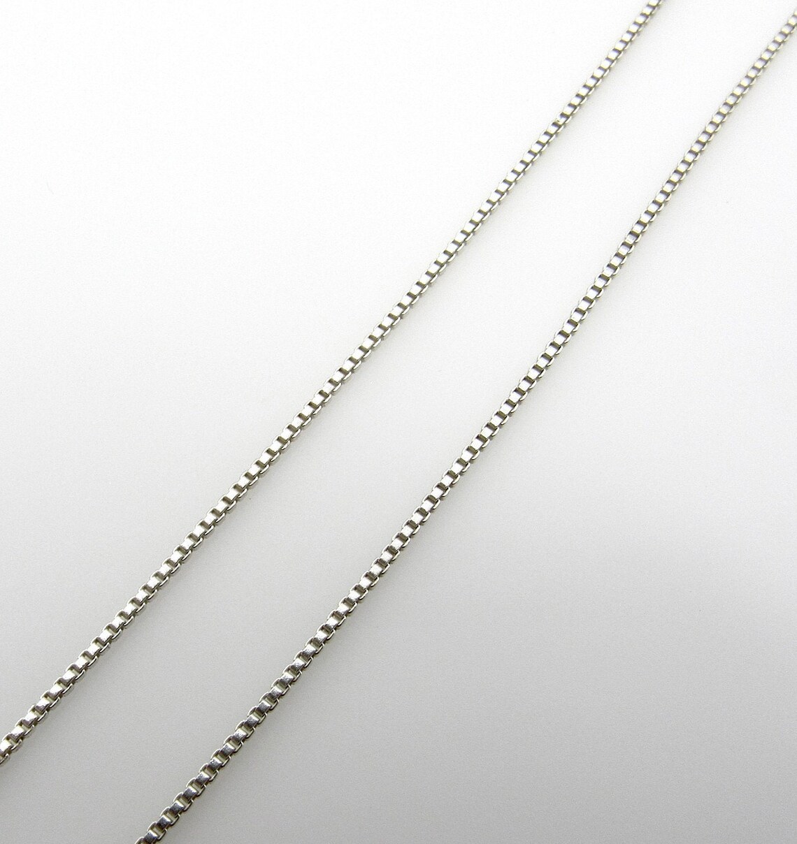 Sterling Silver Box Chain 18 Inches long or 46 cm 1 mm | Etsy