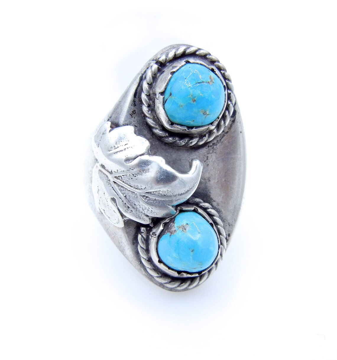 Sterling Silver Very Large Turquoise Ring Blue Turquoise - Etsy
