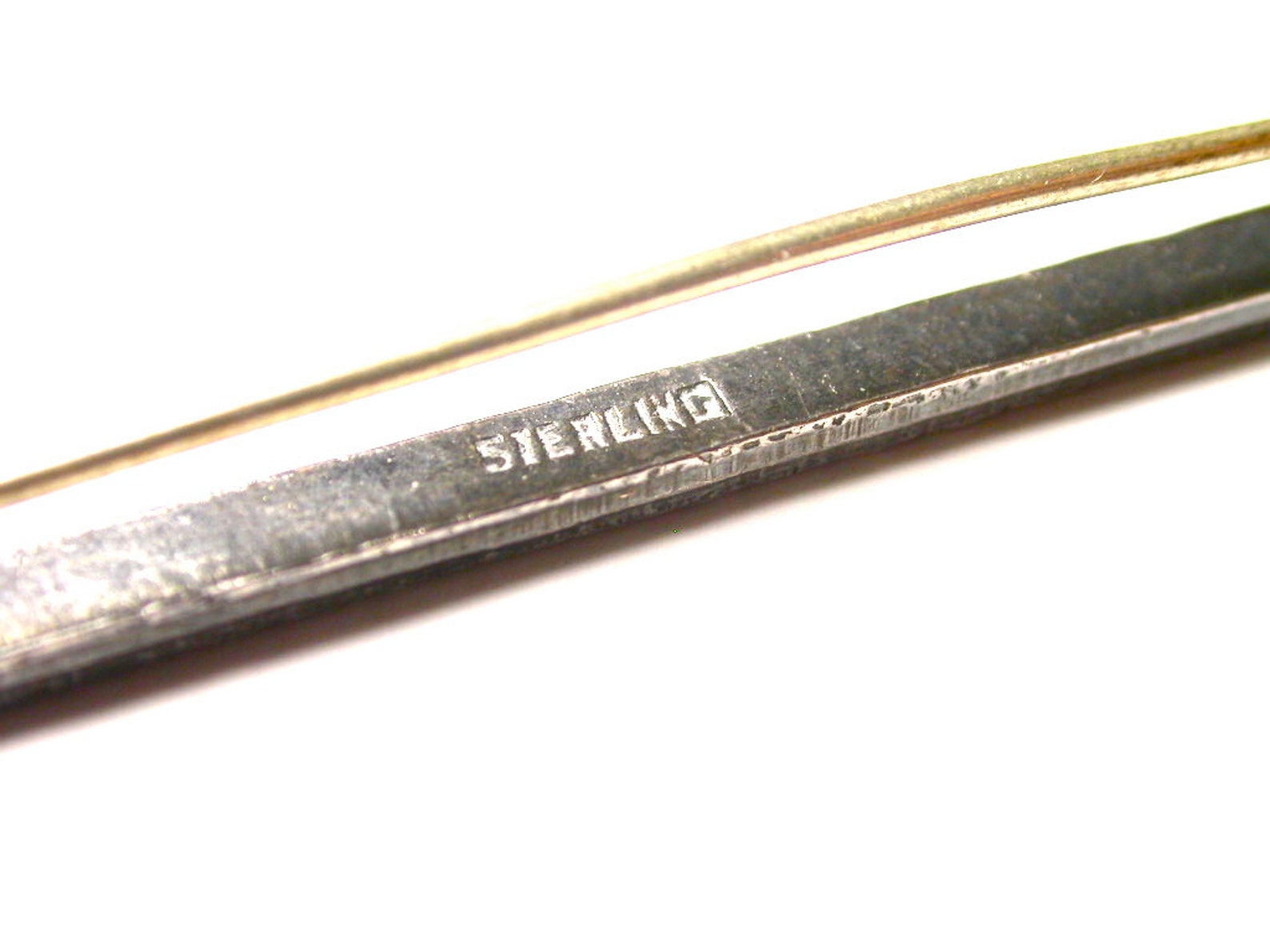 Sterling Long Brooch Vintage Sterling Silver Pin Brooch | Etsy