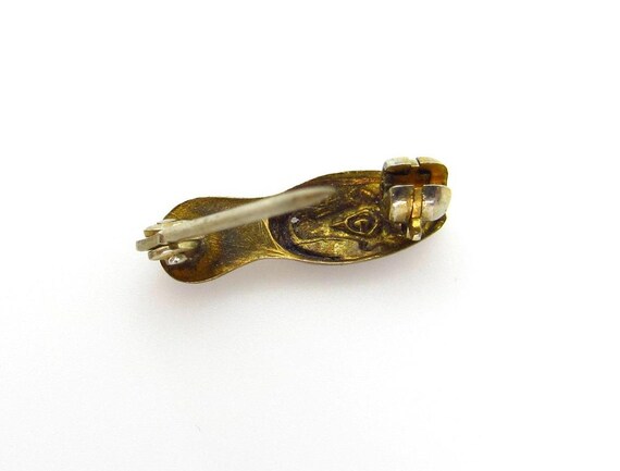 Masonic Lodge Blue Slipper Lapel Pin - 10K Yellow Gol… - Gem