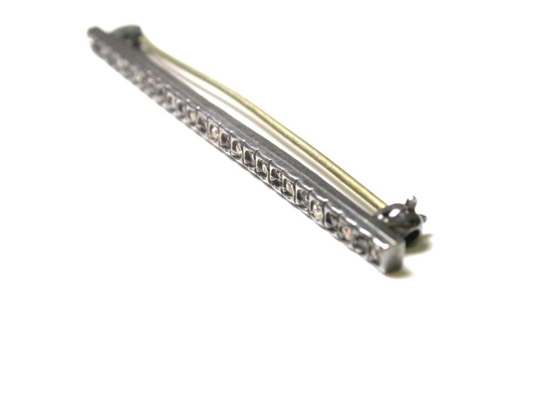 Sterling Long Brooch Vintage Sterling Silver Pin Brooch - Etsy