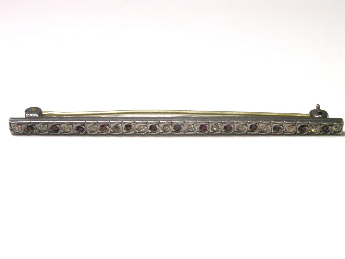 Sterling Long Brooch Vintage Sterling Silver Pin Brooch | Etsy