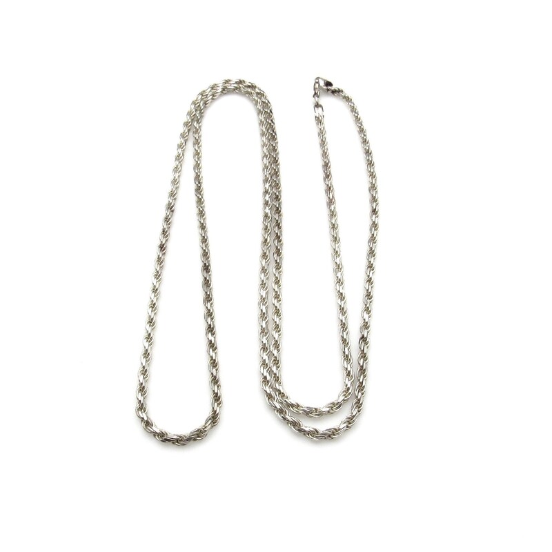 Silver Rope Chain - Etsy