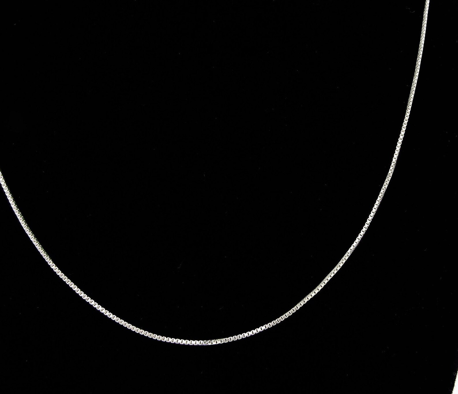 Sterling Silver Box Chain 18 Inches long or 46 cm 1 mm | Etsy
