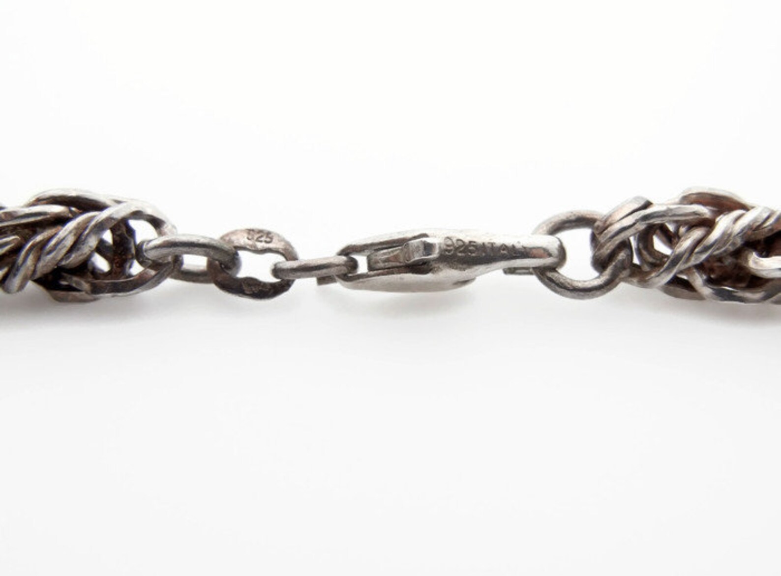 Sterling Silver Wide Twisted Rope Chain 30 Inches Long or 77 | Etsy