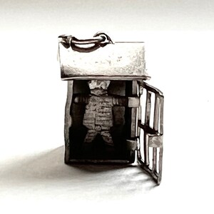 Vintage Sterling Silver Jailhouse Rock Mechanical Charm - Man in Jail ...