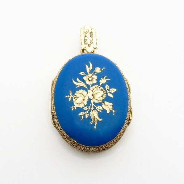 Enamel Locket - Etsy