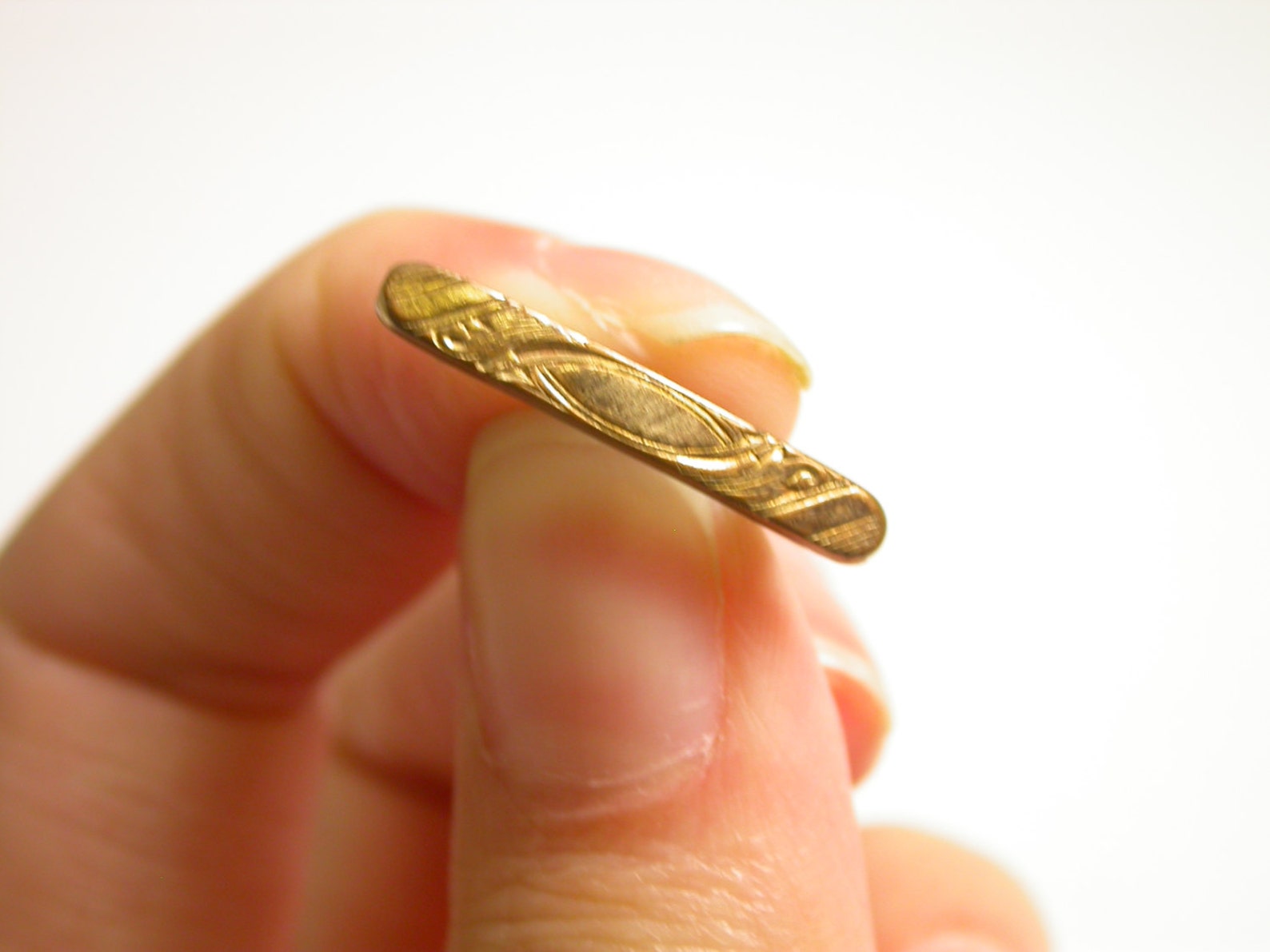 Victorian Gold Plated Pin Engraved Brooch Bar Pin Shape - Etsy