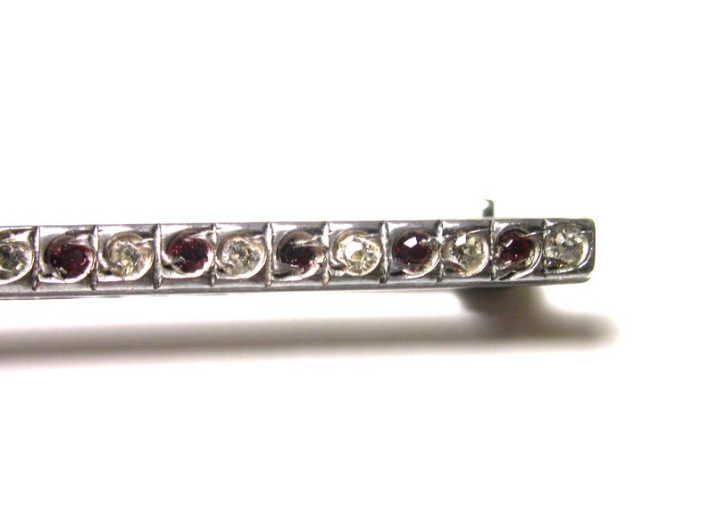 Sterling Long Brooch Vintage Sterling Silver Pin Brooch - Etsy