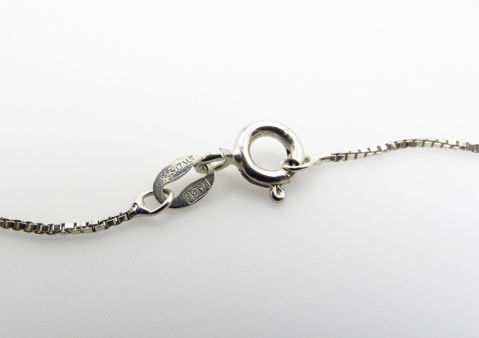 Sterling Silver Box Chain 18 Inches long or 46 cm 1 mm | Etsy