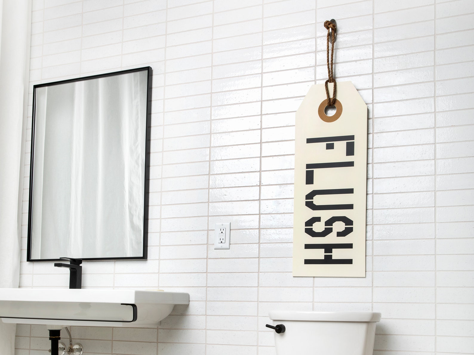 Rustic Bathroom Sign Flush the Toilet Bath Wall Art Kids - Etsy