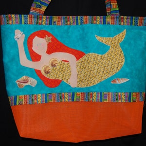 Sewing Pattern -mermaid Beach Bag (vinyl Pet Screen Bag) Downloadable ...