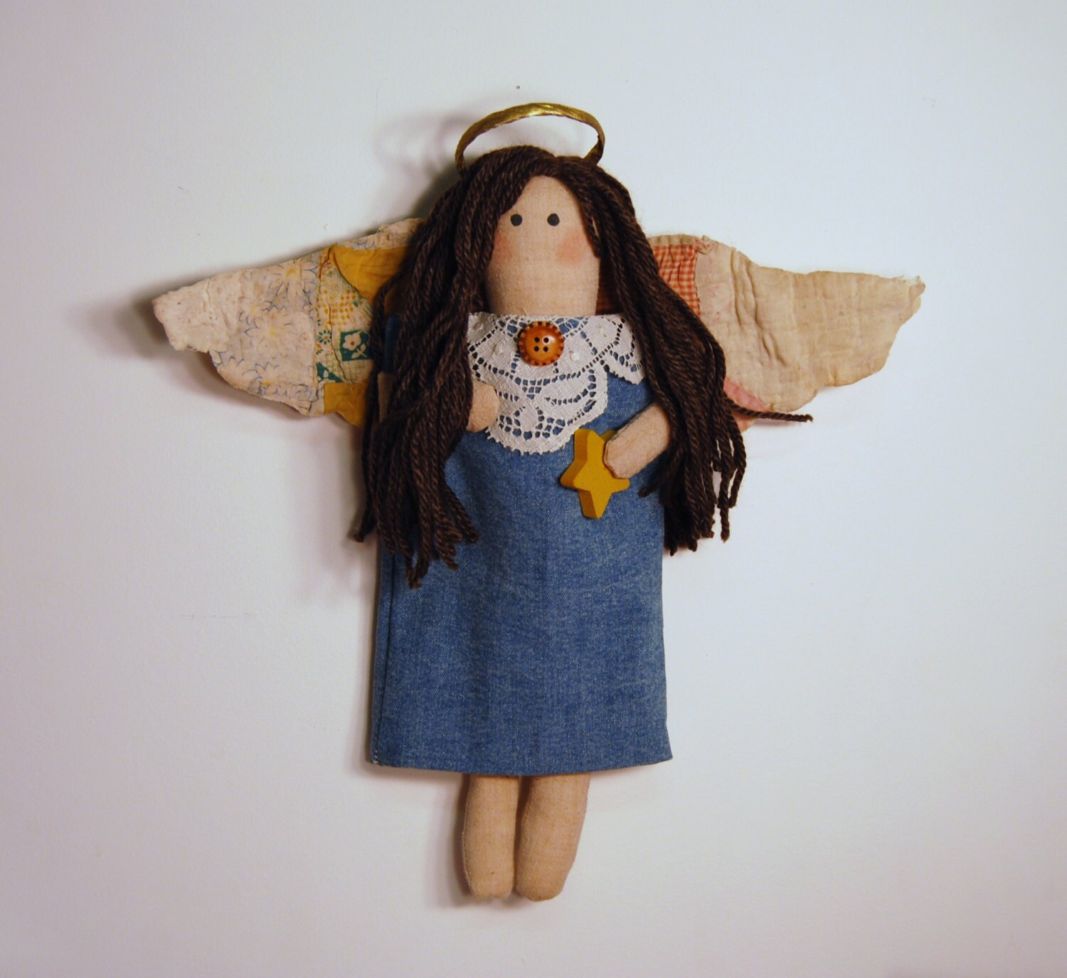 Sewing Pattern for Heirloom Angel Wall Decoration or Tree Topper ...