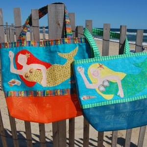 Sewing Pattern -mermaid Beach Bag (vinyl Pet Screen Bag) Downloadable ...