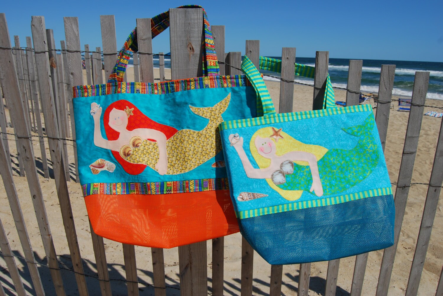 Sewing Pattern -mermaid Beach Bag (vinyl Pet Screen Bag) Downloadable ...