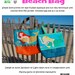 Sewing Pattern mermaid Beach Bag vinyl Pet Screen Bag - Etsy
