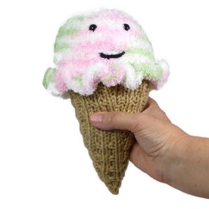 Ice Cream Plush Toy With Options for the Face - Etsy