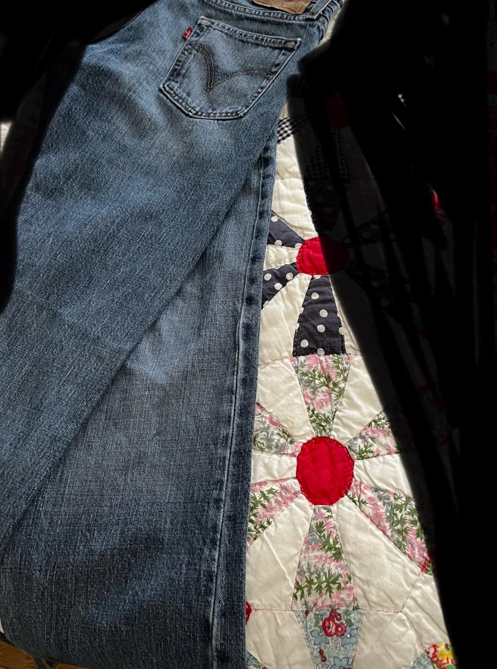 Made to Order Jeans With Quilt Insert Panels on Sides - Etsy