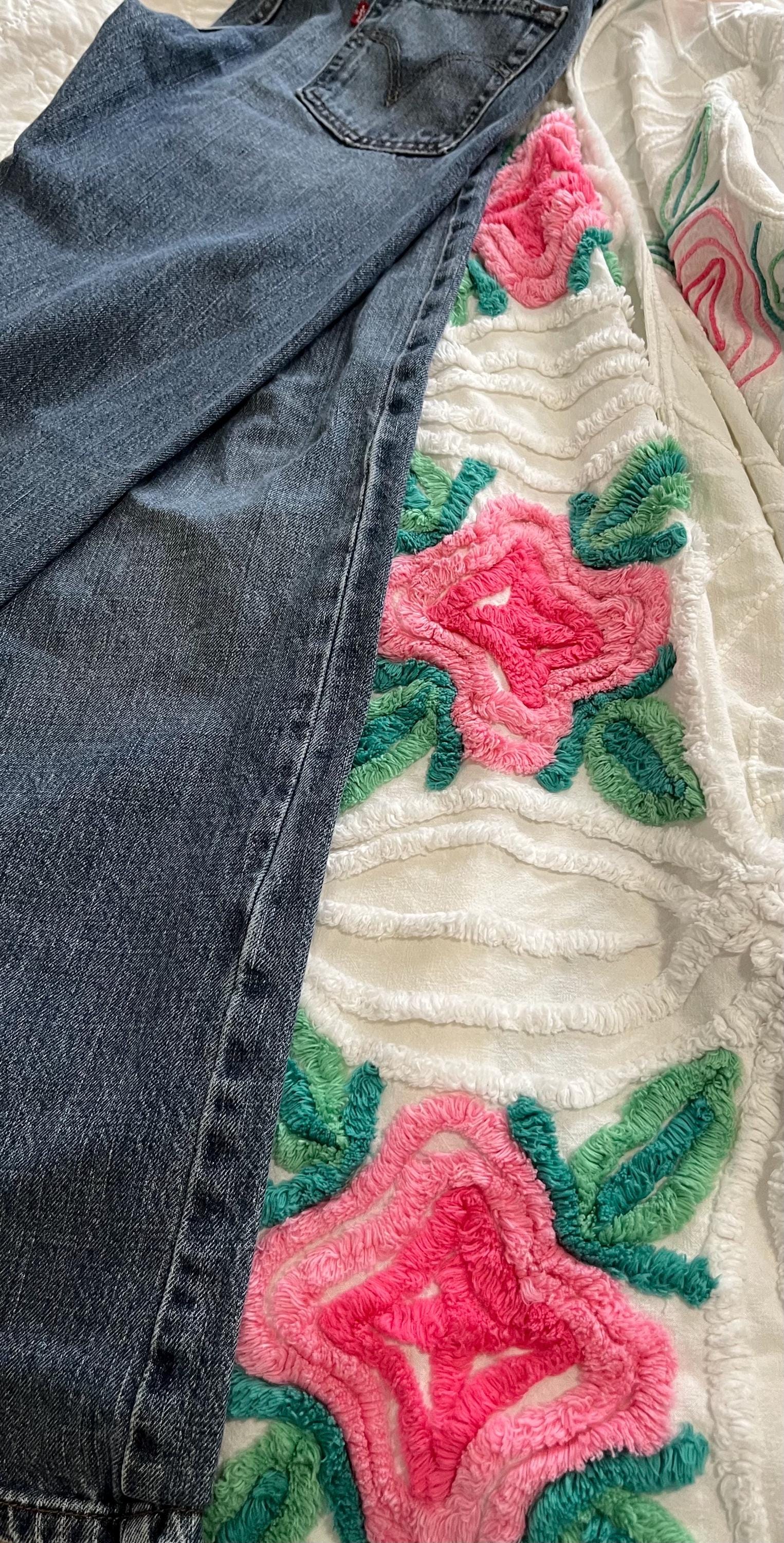 Made to Order Jeans With Quilt Insert Panels on Sides - Etsy