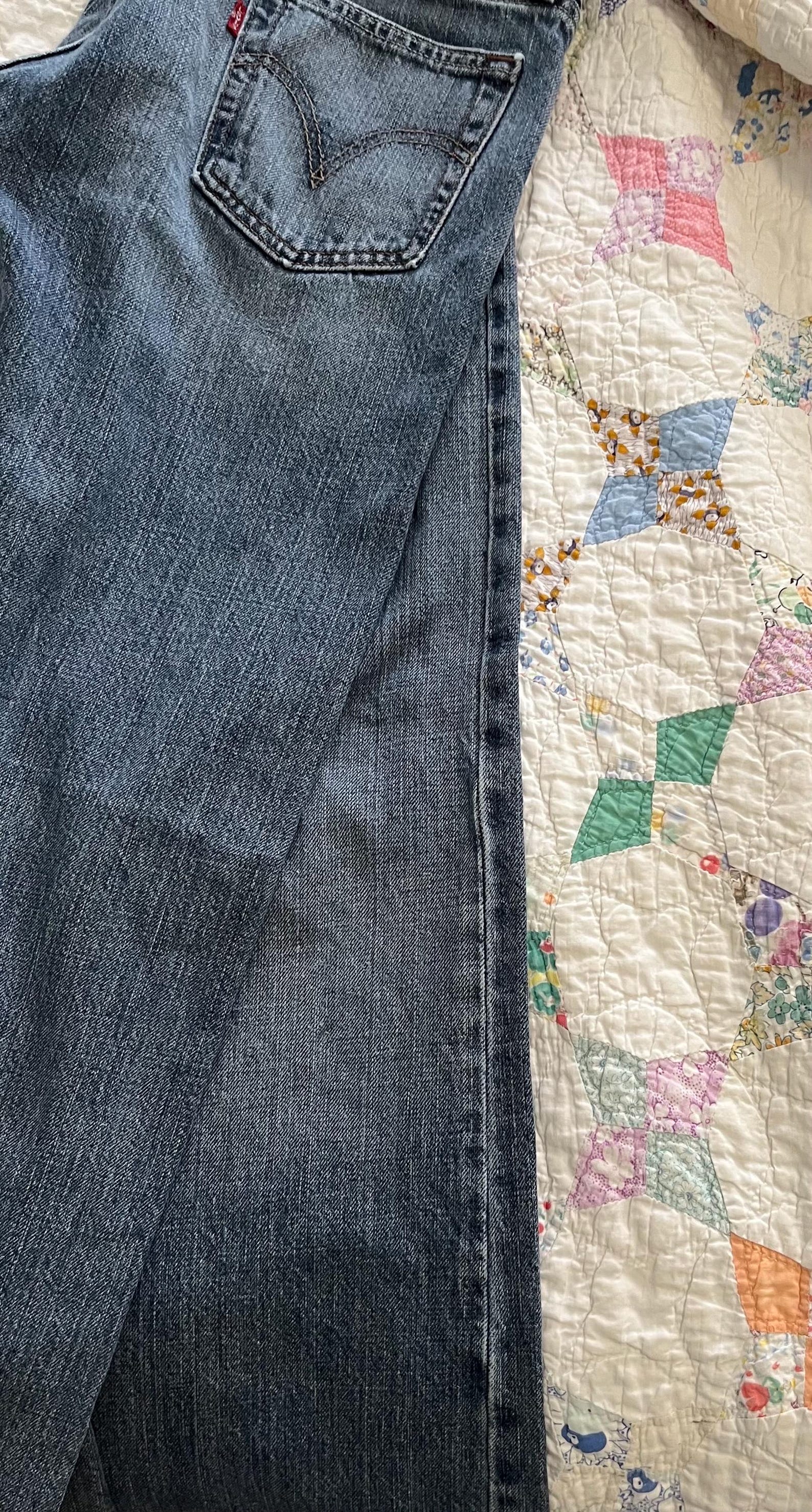 Made to Order Jeans With Quilt Insert Panels on Sides - Etsy