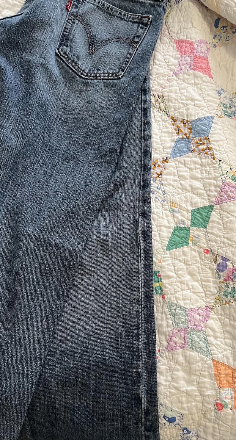 Made to Order Jeans With Quilt Insert Panels on Sides - Etsy