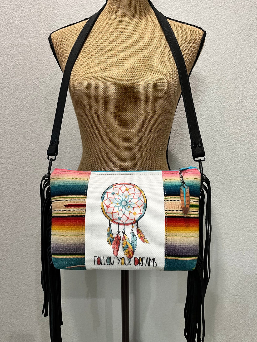 Dream Catcher Serape Fringe Purse - Etsy