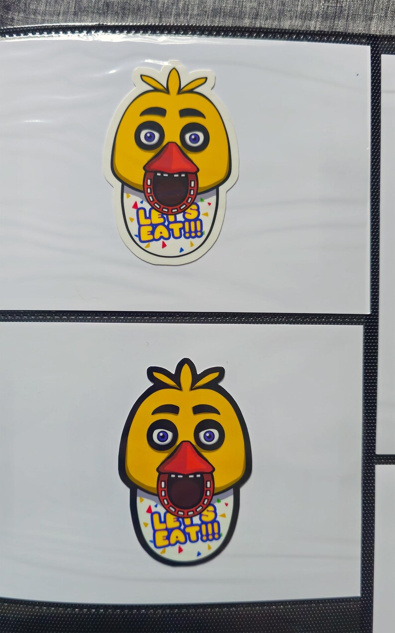 Five Nights at Freddy's Chica Sticker | Vinyl Sticker | Holographic or ...