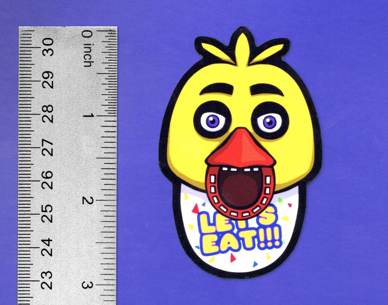 Five Nights at Freddy's Chica Sticker | Vinyl Sticker | Holographic or ...
