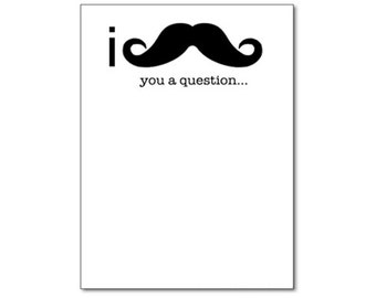 I mustache you | Etsy