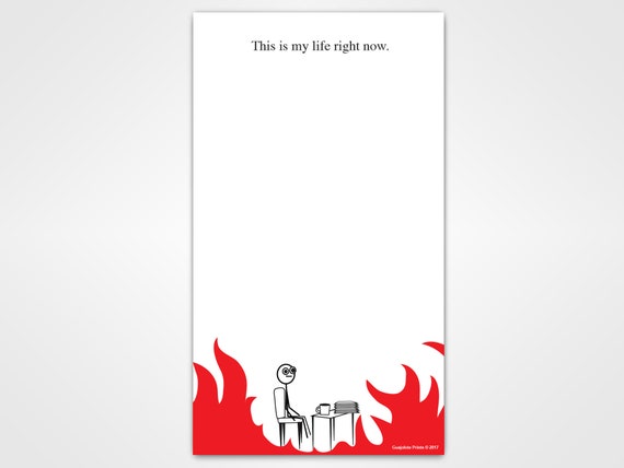 This is My Life Now Grocery List Notepad With Magnet Funny | Etsy