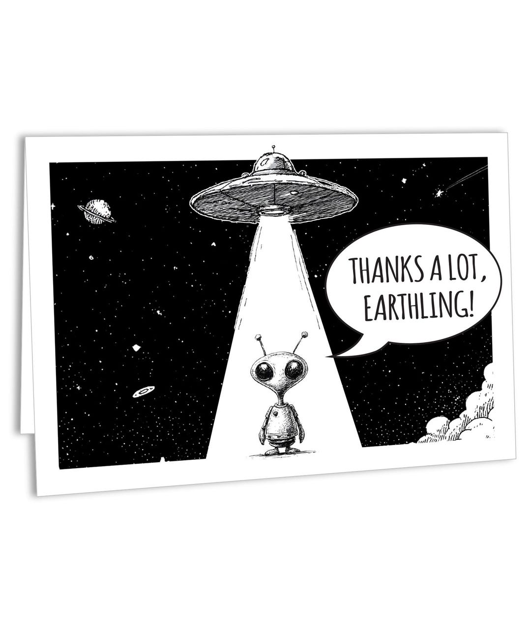 Funny UFO Alien Thank You Cards With Envelopes (12-pack) - Etsy