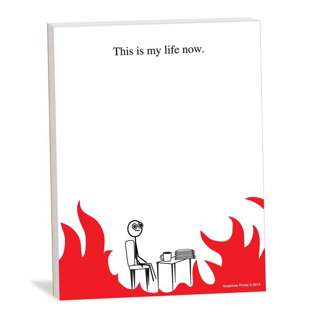This is My Life Now Notepad - Funny Gift for Coworkers - Etsy