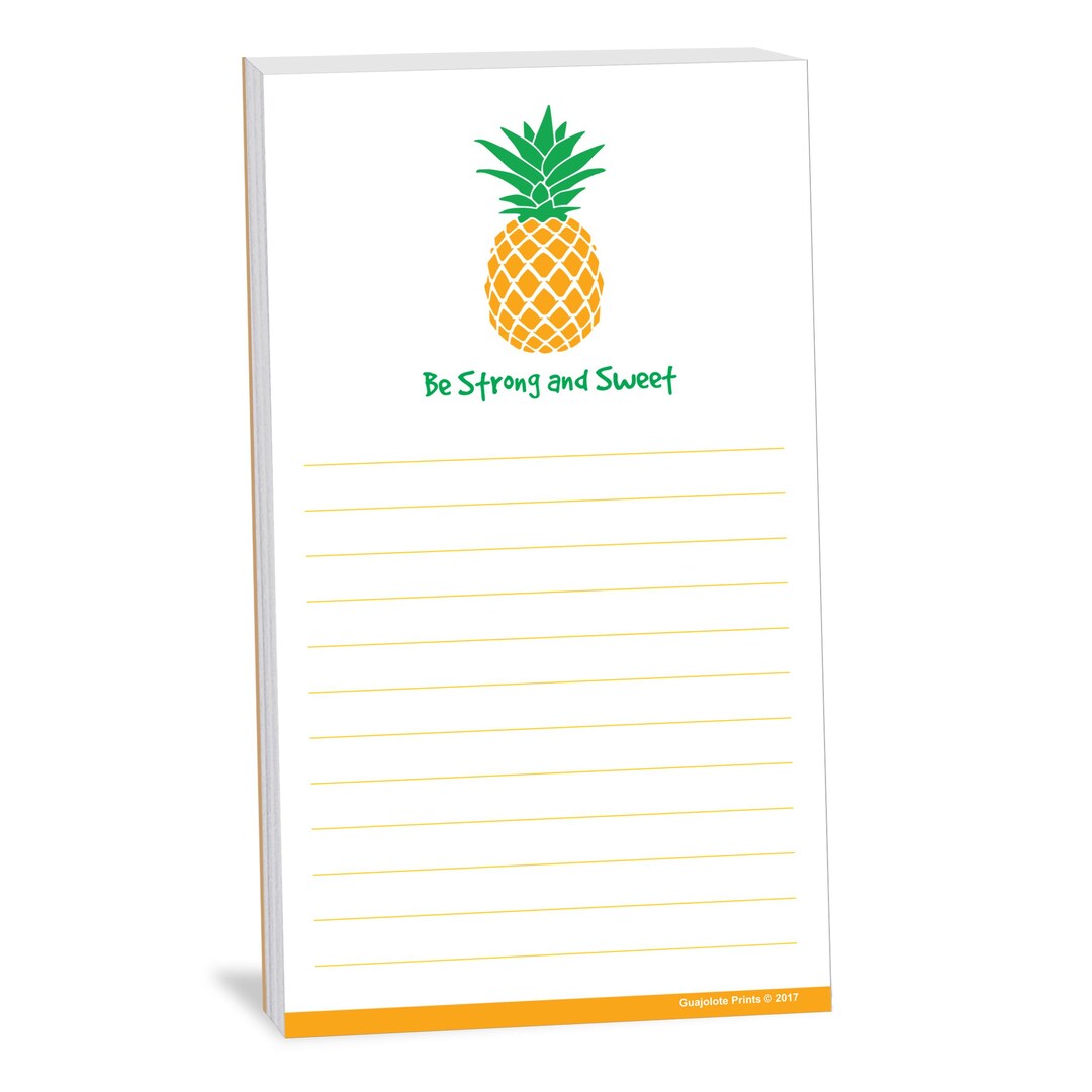 Pineapple Notepad With Magnet – Inspirational Gift for Friend - Etsy