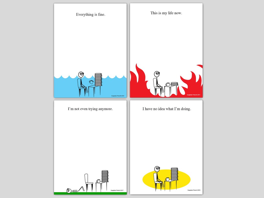 Funny Notepad Variety Pack: Gag Gift for Coworkers (4 Items) - Etsy